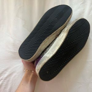 Golden Goose | Shoes | Authentic Silver Sequin Cheetah Lace Mid Star ...